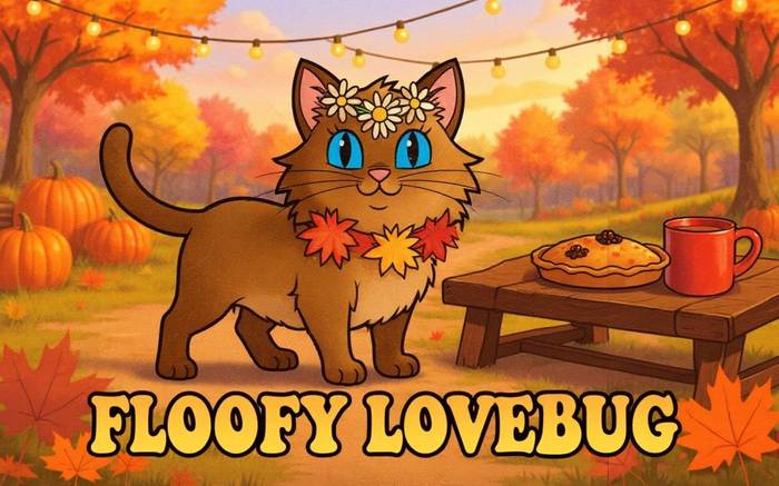 Floofy LoveBug Purrs Among the Leaves Tea
