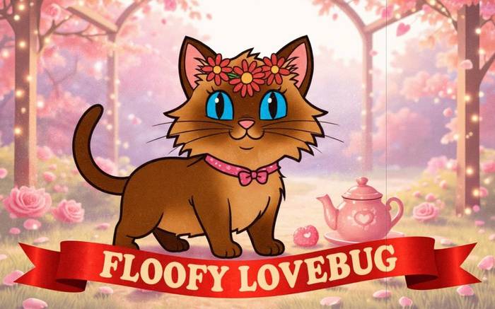Floofy LoveBug Purr de Fleur, Fraise et Chocol Tea